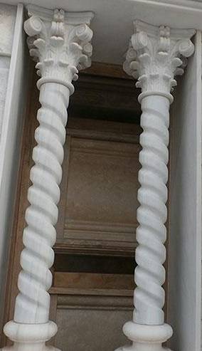 Columnas de mármol. FABRICACIÓN A MEDIDA.